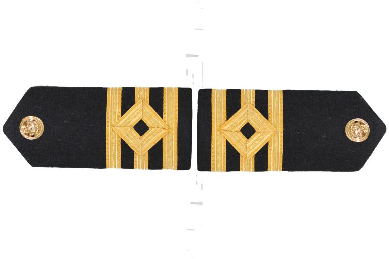 Chief Deck Officer Merchant Navy Shoulder Board 3/8 Braid – Miller Rayner