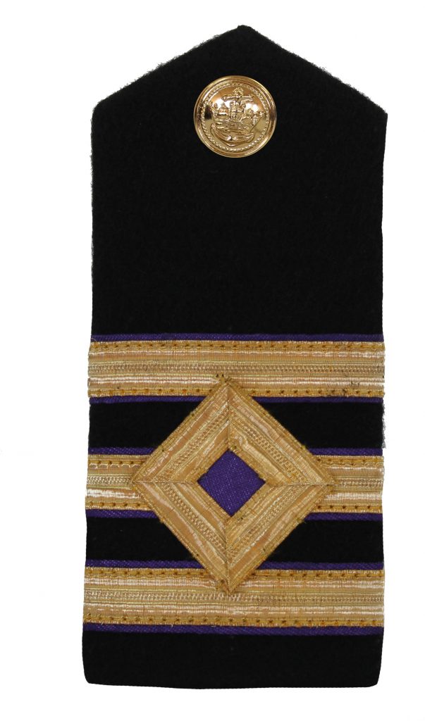 2nd Engineer Merchant Navy Shoulder Boards 3/8 Braid with MN Purple ...