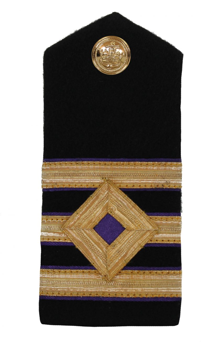 2nd Engineer Merchant Navy Shoulder Boards 3/8 Braid with MN Purple ...