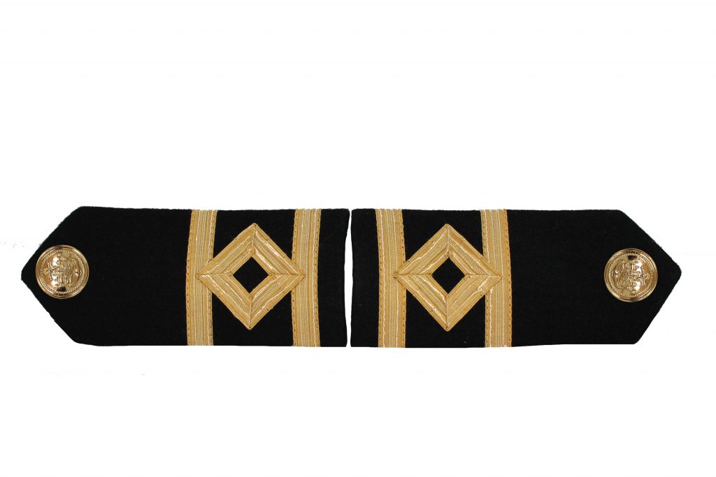2nd Deck Officer Merchant Navy Shoulder Board 3/8 Braid – Miller Rayner