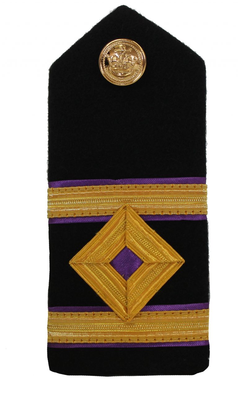 3rd Engineer Merchant Navy Diamond Shoulder Board 3/8 Braid with MN ...