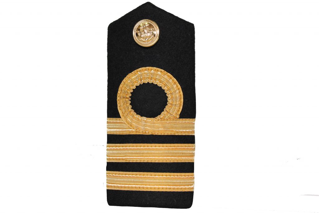 Chief Deck Officer Shoulder Boards Curl 3 Bars – Miller Rayner