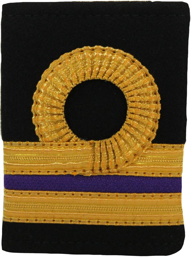 3rd Engineer Epaulette Curl 2 Rows 3/8 Braid with MN Purple – Miller Rayner
