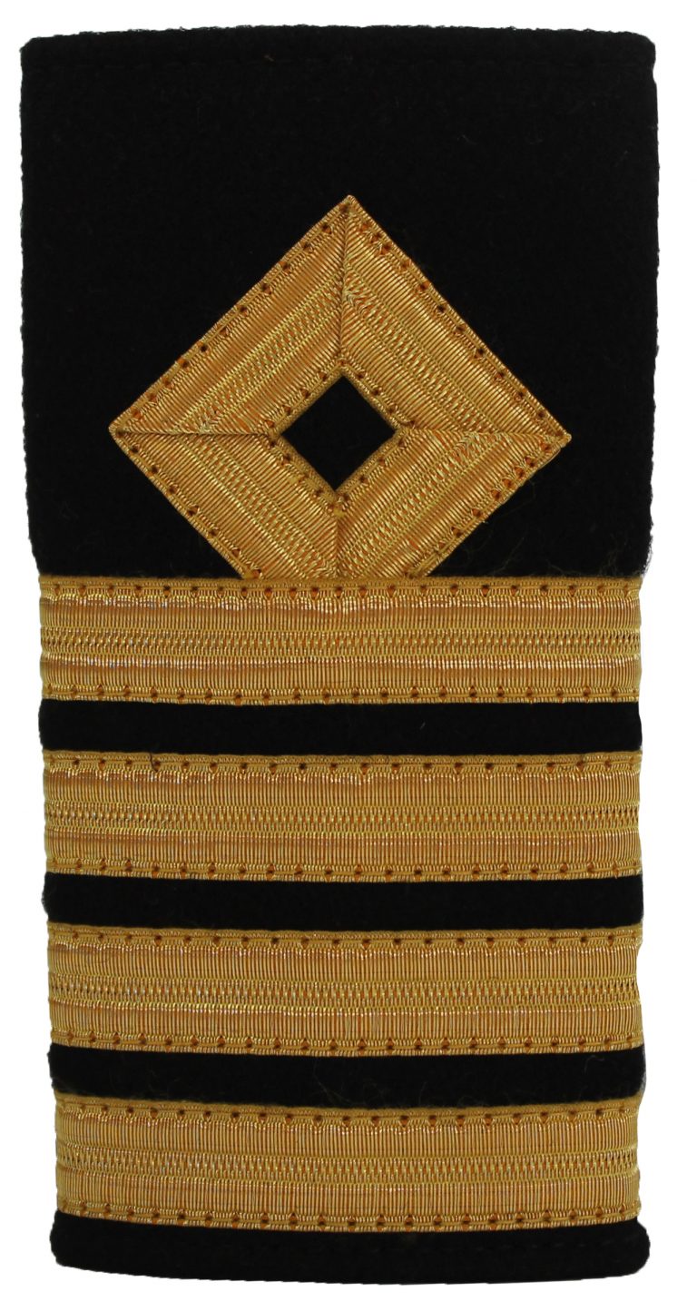 Deputy Captain Merchant Navy Diamond Tucked Epaulette – Miller Rayner
