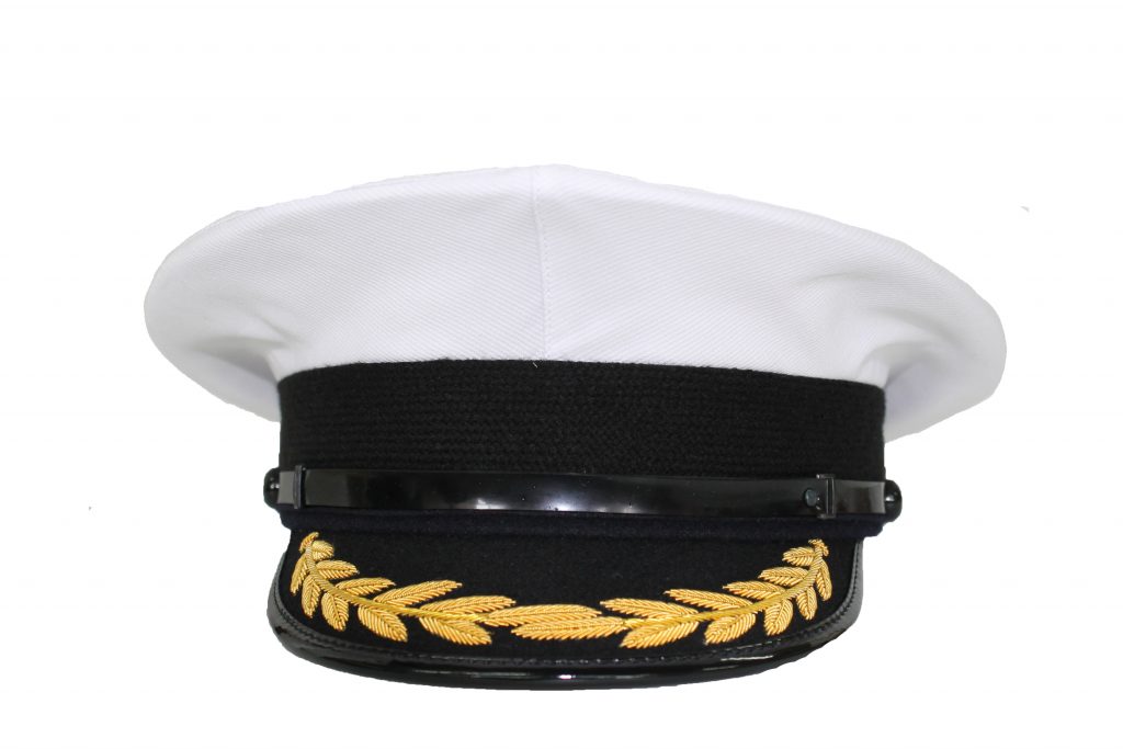 Master White Cotton Top Frame Cap, Laurel Leaf Peak – Miller Rayner