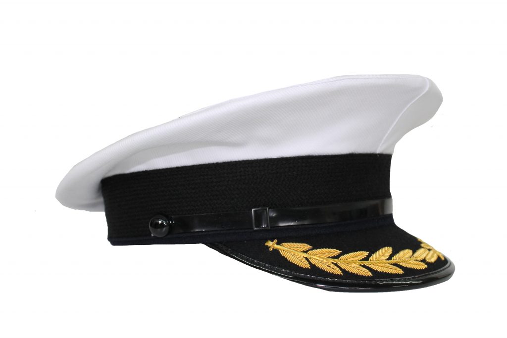 Master White Cotton Top Frame Cap, Laurel Leaf Peak – Miller Rayner