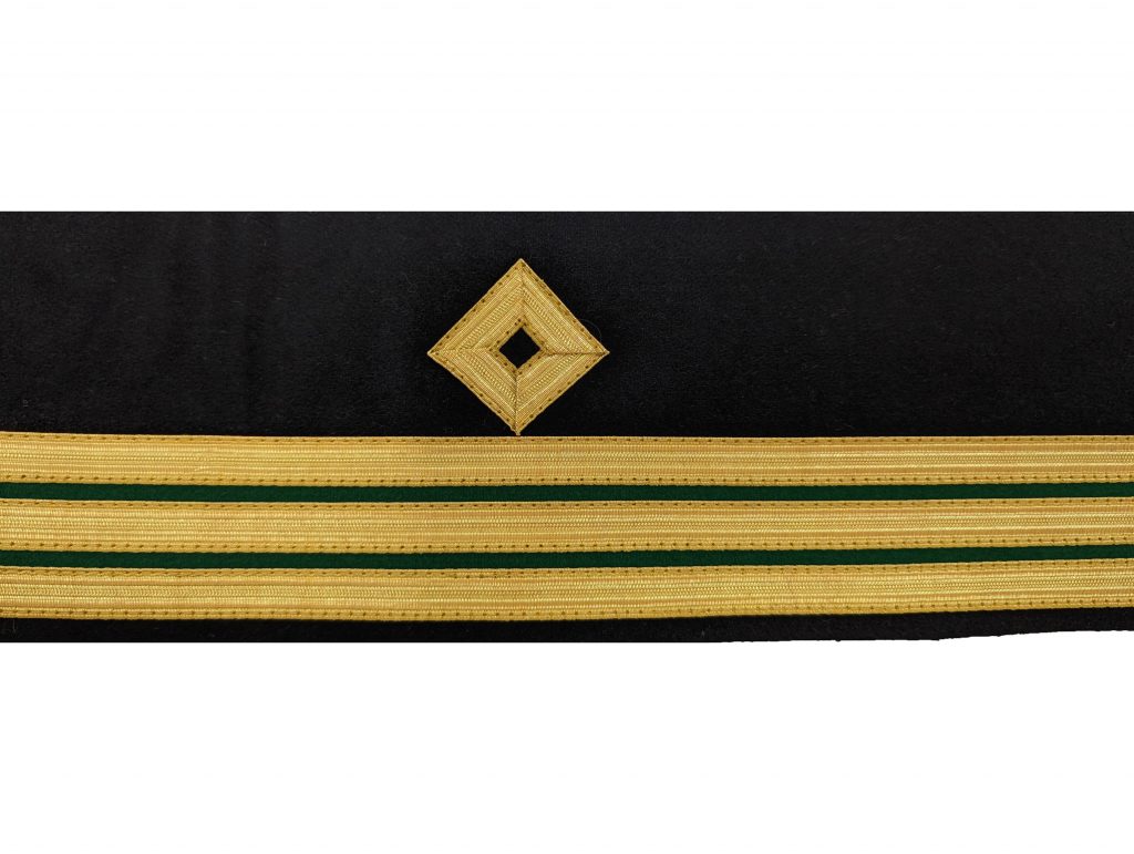 Second Electrical Engineer 3 Row Diamond Above Green 3/8 Cuff – Miller ...