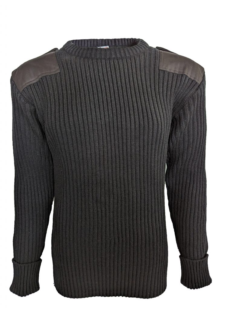 Nato Style Sweater with Patches and Epaulettes – Miller Rayner