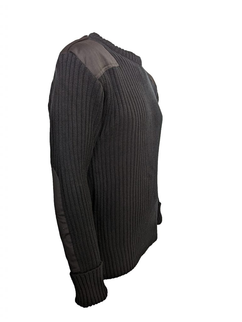 Nato Style Sweater with Patches and Epaulettes – Miller Rayner