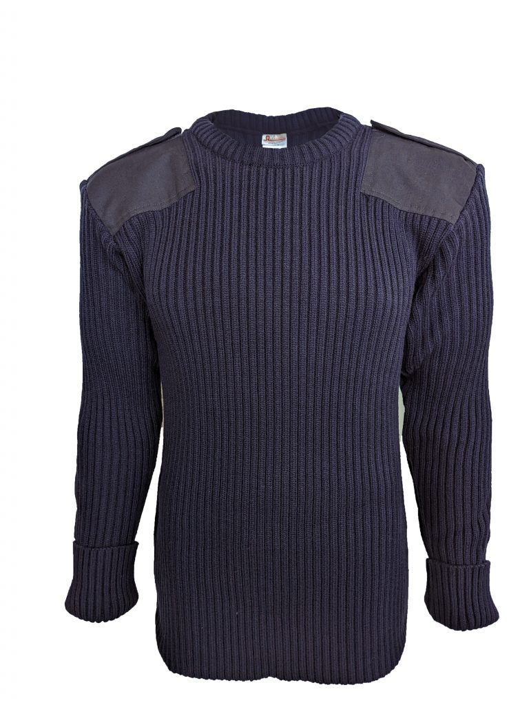 Nato Style Sweater with Patches and Epaulettes – Miller Rayner